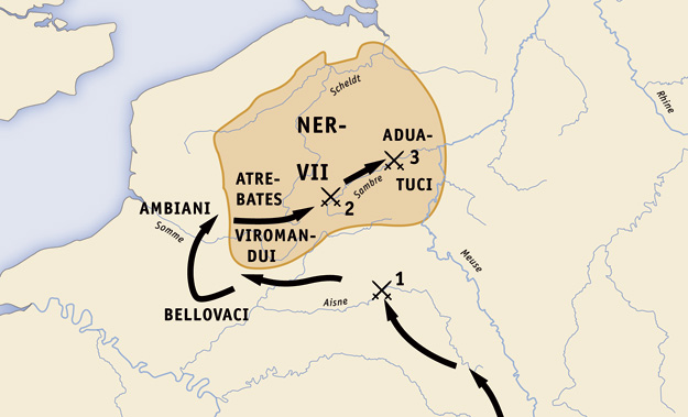 BATTLE MAPS: Caesar’s Gallic War – Military History Monthly